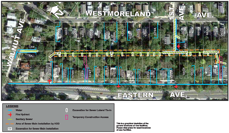 Takoma Park Water and Sewer Alignment Project